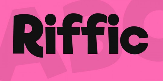 Fresh Free Font Of The Day : Riffic - Designbeep