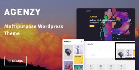 Agenzy - Clean Multi-Purpose WordPress Theme For Creatives - Designbeep