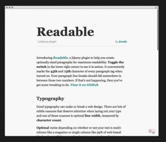 Readable - A jQuery Plugin To Make Your Paragraphs More Readable ...