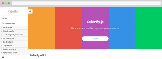 Colorify The Simple Customizable Tiny Javascript Color Extractor Designbeep