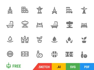 350 Free Material Design Style Icons (line, solid) - Designbeep