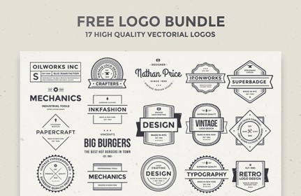 17 Free Vintage Style Logos (PSD) - Designbeep