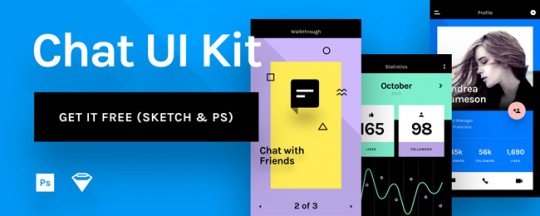 Free Download : Chat - A Minimal Mobile UI Kit (60 templates, 12 ...