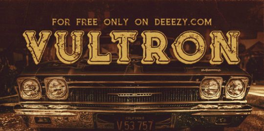 Fresh Free Font Of The Day : Vultron - Designbeep