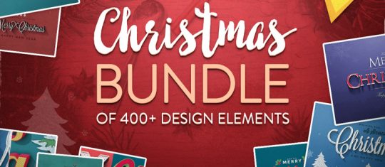 Christmas Bundle of 400+ Design Elements - Designbeep
