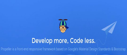 Propeller - Responsive CSS Framework Based on Material Design and Bootstrap - Designbeep