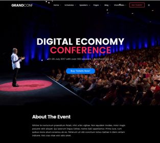 Conference and Event Wordpress Theme - Designbeep