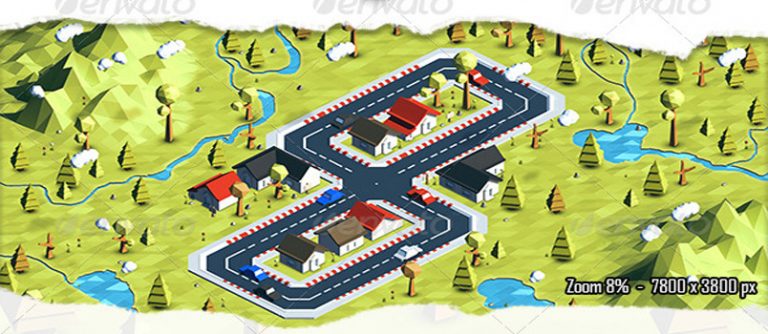 Free Low Poly Art Maker (PSD) - Designbeep