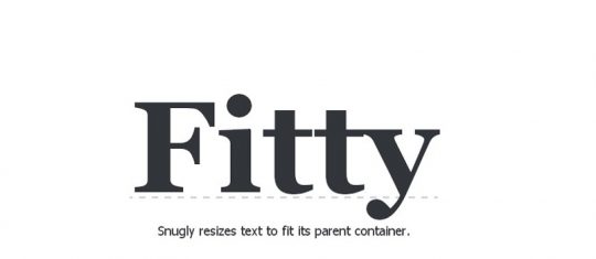 Fitty - Perfect Text Resizing With Javascript - Designbeep