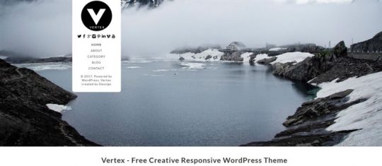 Vertex Free Responsive WordPress Theme - Designbeep