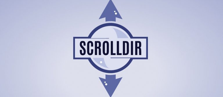 ScrollDir - Leverage Vertical Scroll Direction with CSS - Designbeep