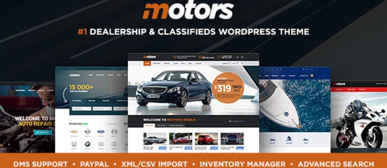 Motors WordPress Theme Review - Designbeep