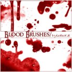 150 Free Photoshop Blood Brushes To Use In Your Artworks - Designbeep