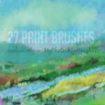 250 Free Paint Stroke Brushes for Photoshop - Designbeep