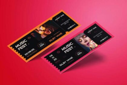 30+ Free and Premium Ticket Templates You Can Edit Easily 2026 - Designbeep