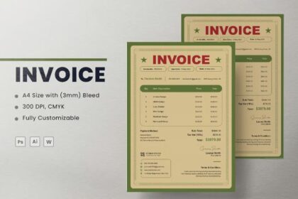 40+ Free And Pro Invoice Templates (easy to customize) 2025 - Designbeep