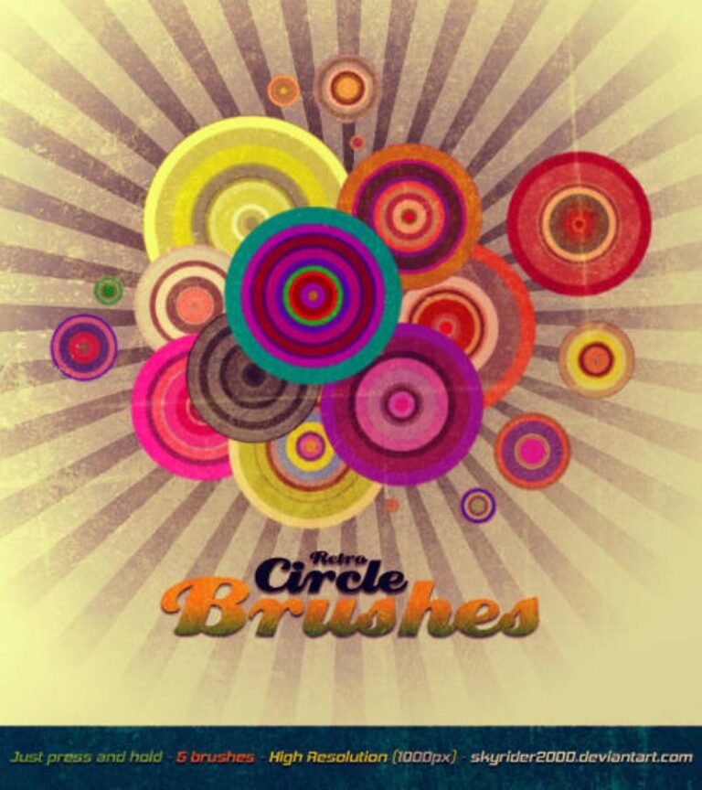 70+ Free Circle Brushes for Photoshop Users - Designbeep
