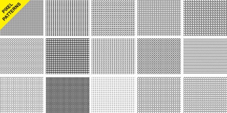 120 FREE Photoshop Pixel Patterns For Designers - Designbeep