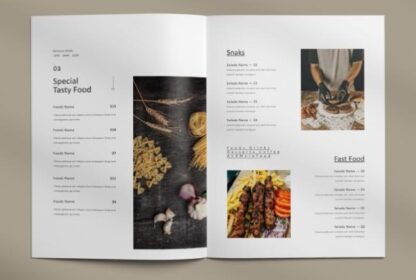 15 Free Adobe InDesign Menu Templates ( easy to edit ) - Designbeep