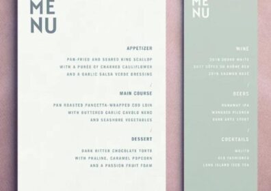 15 Free Adobe InDesign Menu Templates ( easy to edit ) - Designbeep