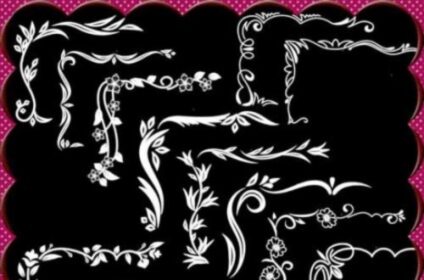 30 Sets of Free Photoshop Border and Frame Brushes - Designbeep