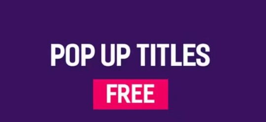 30 Free After Effect Typography Templates for Intros