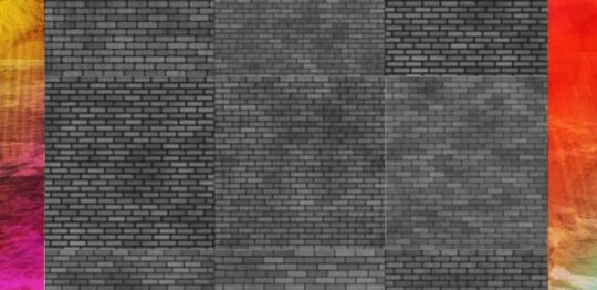 20 Sets Of Free Photoshop Stone Wall Brushes For Creatives - Designbeep