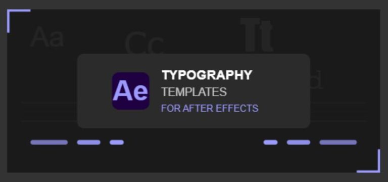 30 Free After Effect Typography Templates for Intros
