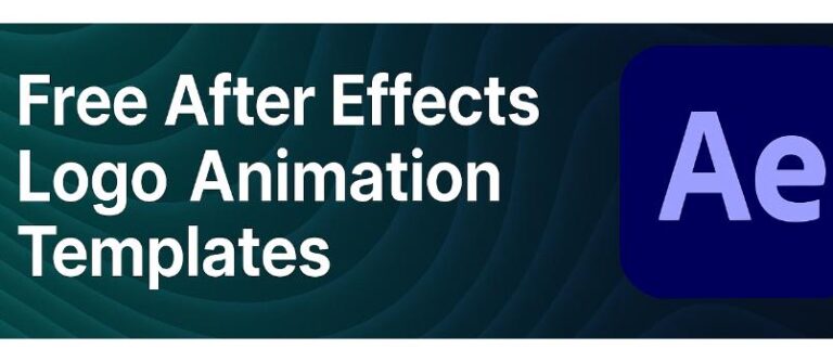 30 Free After Effects Logo Animation Templates for 2025 - Level Up Your ...