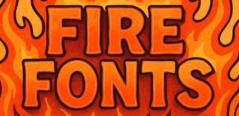 30 Free Fire Fonts: The Burning Edge of Typography - Designbeep