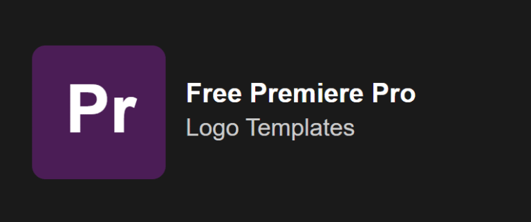 40 Best Free Premiere Pro Logo Templates for 2025 - Designbeep