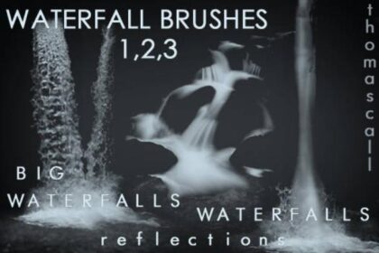Collection Of Free Waterfall Photoshop Brushes (50 Downloads) - Designbeep