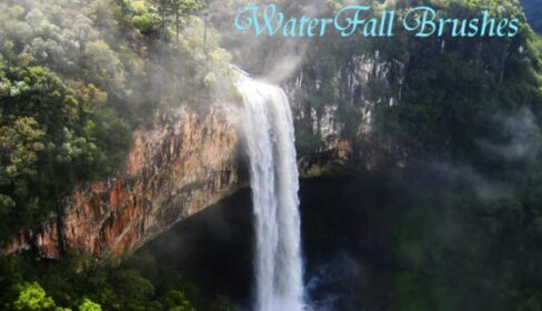 Collection Of Free Waterfall Photoshop Brushes (50 Downloads) - Designbeep