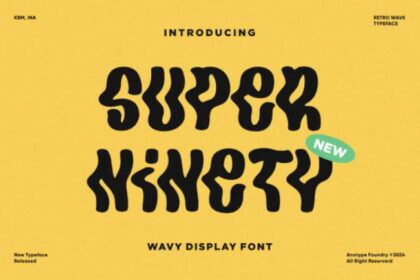 40 Best Wavy Fonts for Dynamic Designs in 2025 - Designbeep