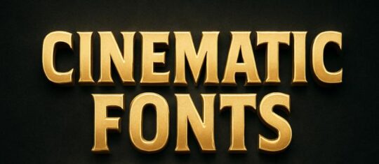 30 Free Cinematic Fonts for Creating Hollywood-Style Graphics - Designbeep
