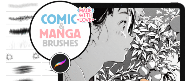 20 Sets of Free Procreate Manga Brushes Every Artist Should Download ...