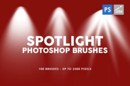 100+ Best Spotlight Photoshop Brushes for Lighting, Glow & Stage ...