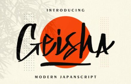 20 Beautiful Japanese Calligraphy Fonts - Designbeep
