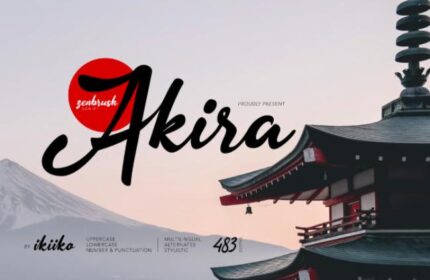 20 Beautiful Japanese Calligraphy Fonts - Designbeep