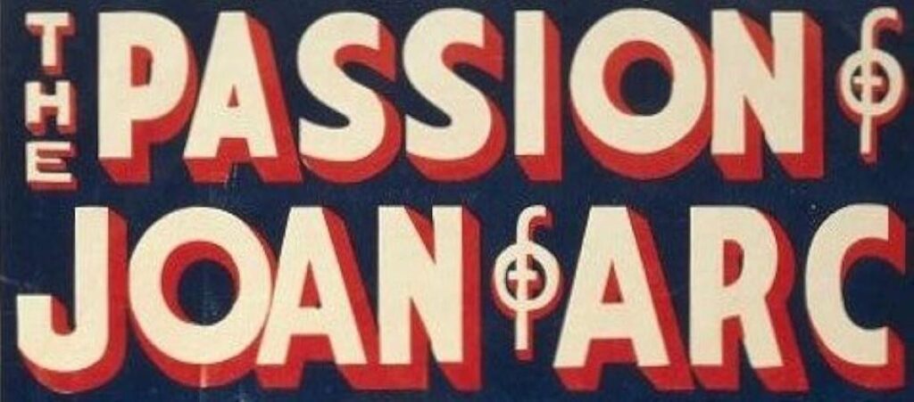 The Passion of Joan of Arc Font FREE Download