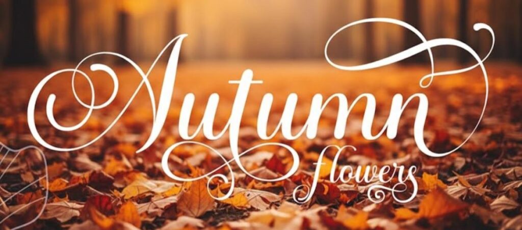 Autumn Flowers Font FREE Download