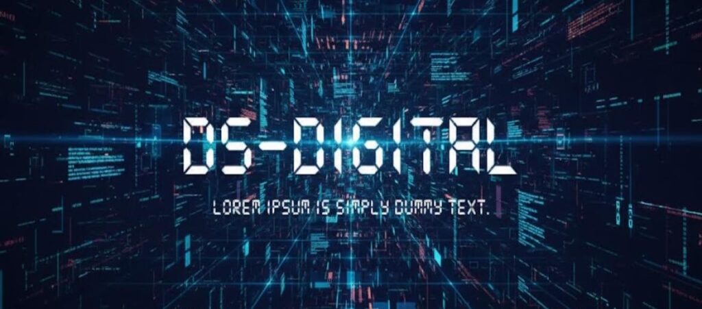 DS-Digital Font - Designbeep