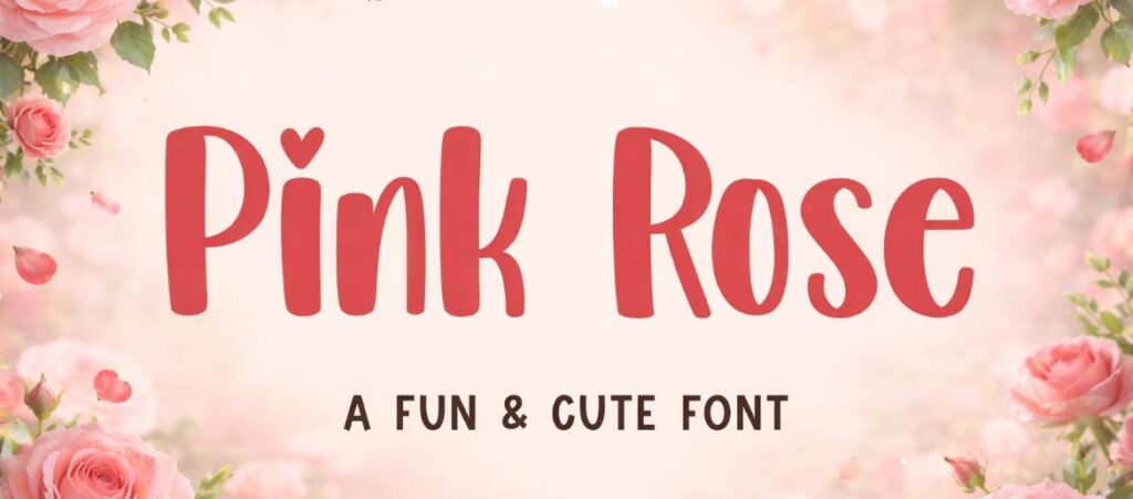 Pink Rose Font FREE Download