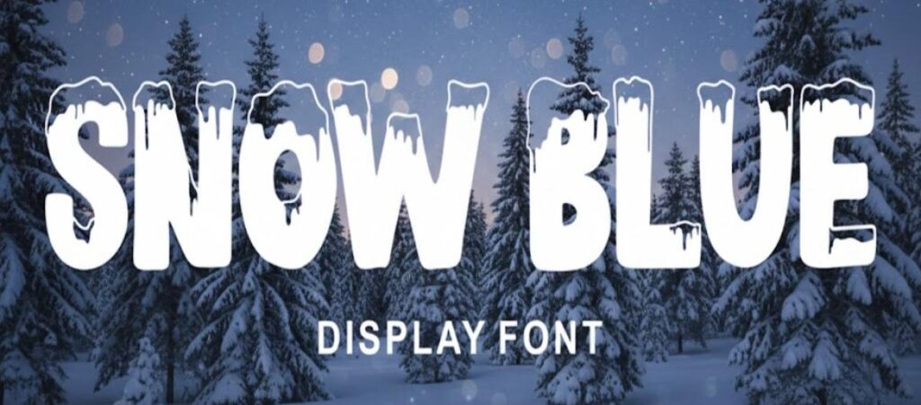 Snow Blue Font FREE Download
