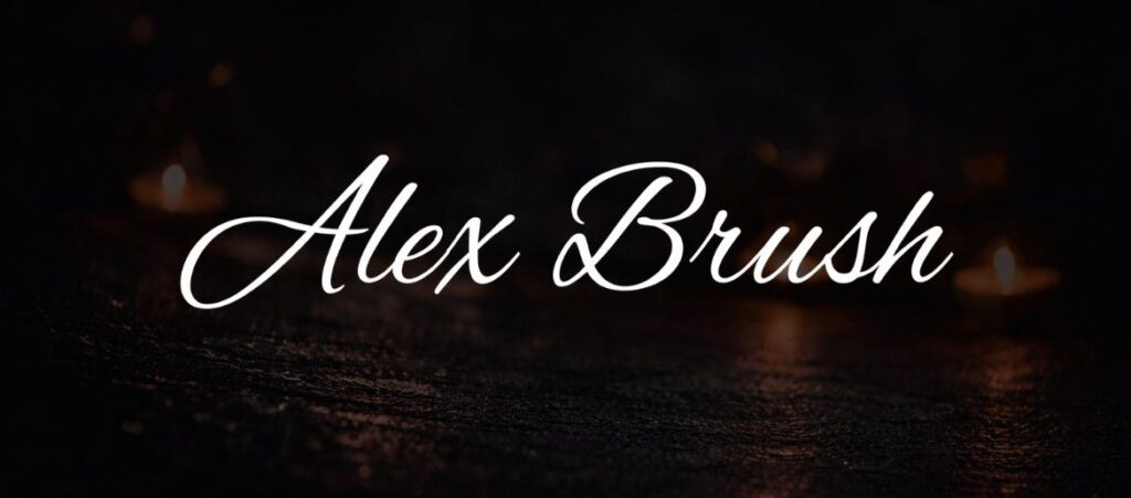 Alex Brush Font FREE Download