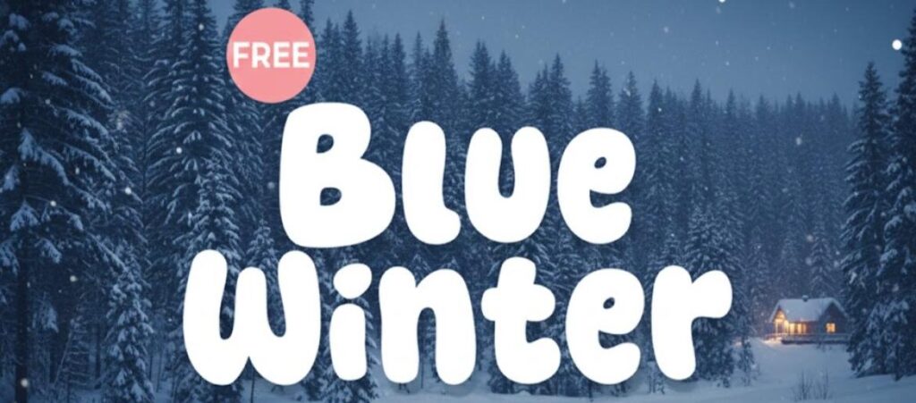 Blue Winter Font FREE Download