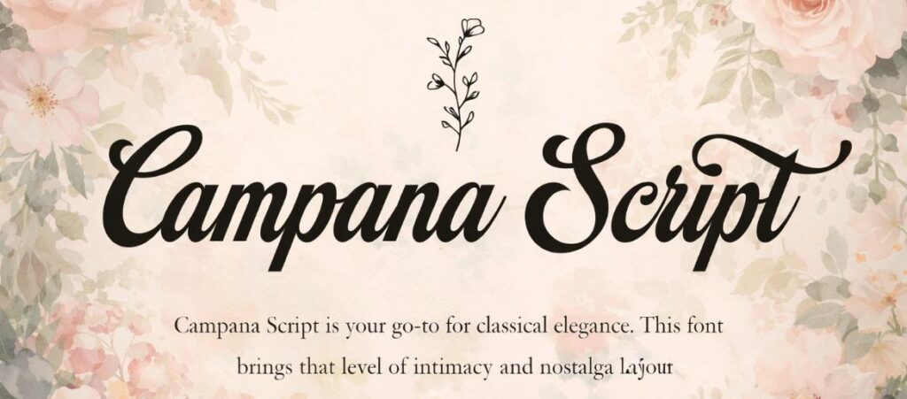 Campana Script Font FREE Download