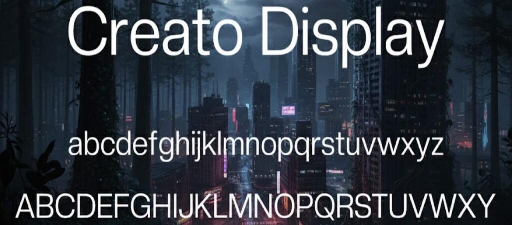 Creato Display Font FREE Download