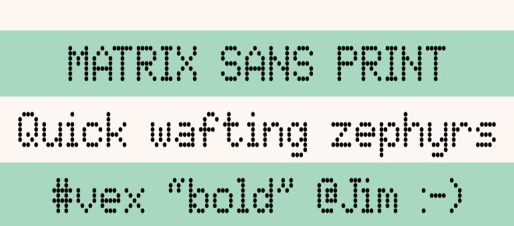 Matrix Sans Font FREE Download