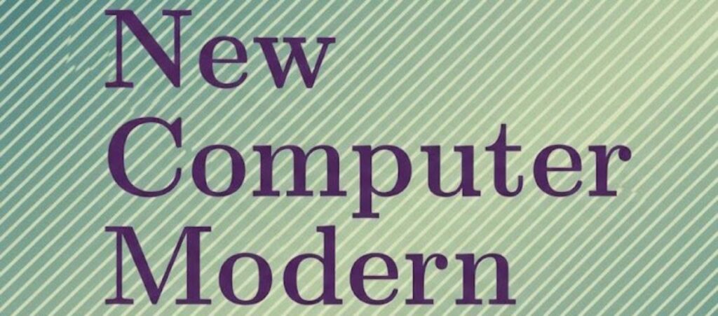 New Computer Modern Font FREE Download